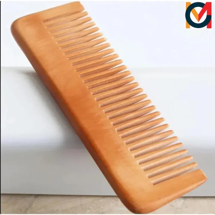 Natural Peach Wood Comb for All Hair, With Free Gift for Kids (Sticker ...