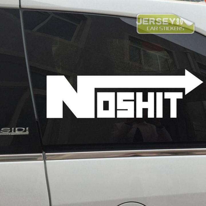 Car & Laptop Sticker - Noshit Funny Car Vinyl Decal Sticker 15.2cm ...