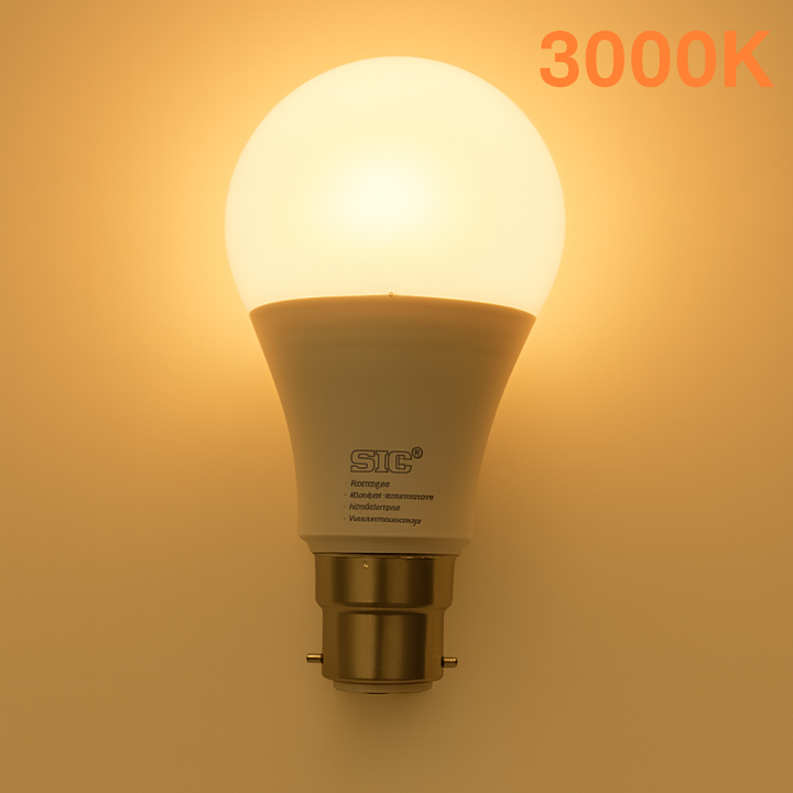 SIC LED Bulb 12W B22 Equivalent, 3200K Warm White, 1200 Lumens Indoor ...