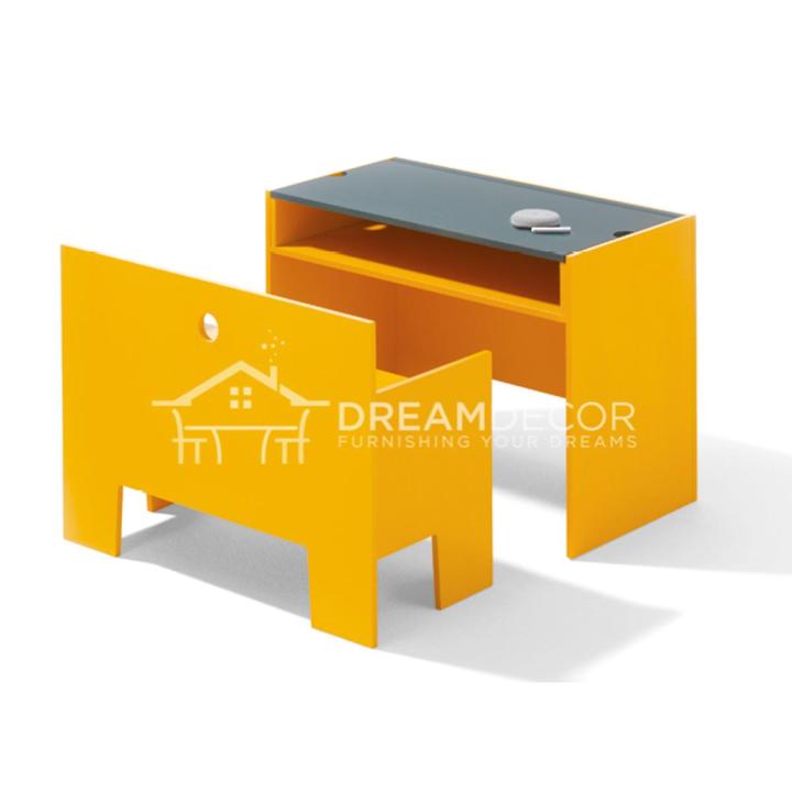 Wonder Box Kids Table & Bench | Wooden Kids Study Table with Seat ...