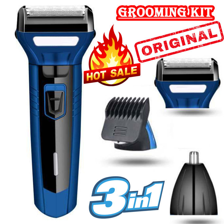 Professional 3 in 1 6330 Electric Shaver / Hair Clipper / Nose Trimmer ...