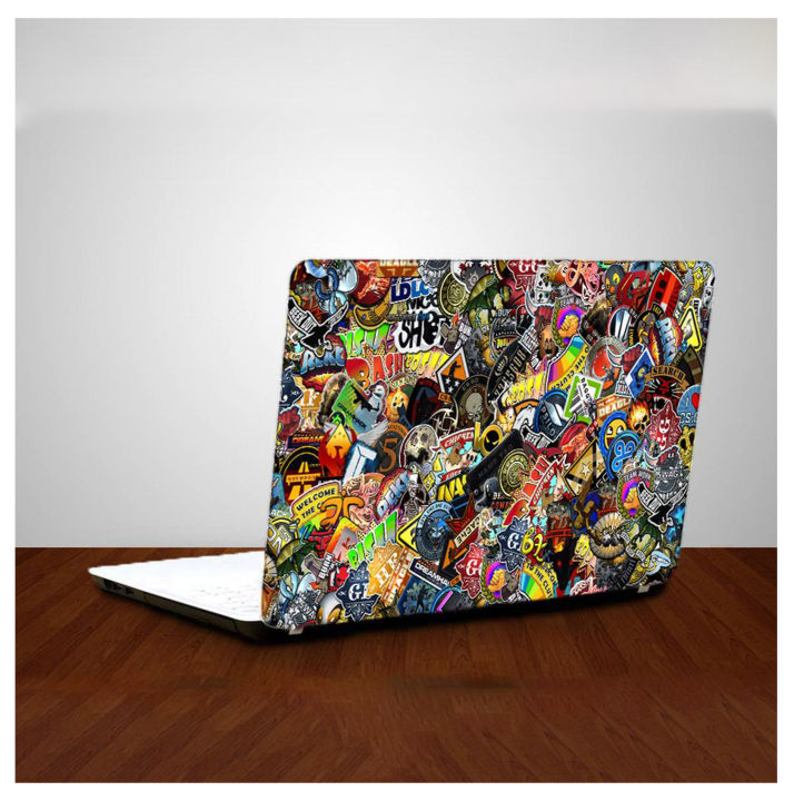 Sticker Mashup Laptop Back Skin-Laptop Skin Vinyl Sticker Decal, 13 13. ...