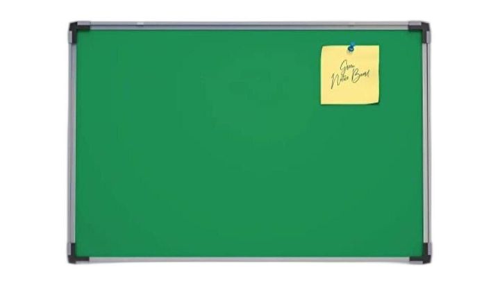 Notice Board 1.5ft x 2ft (18x24) Aluminum channel Borders. For Schools ...