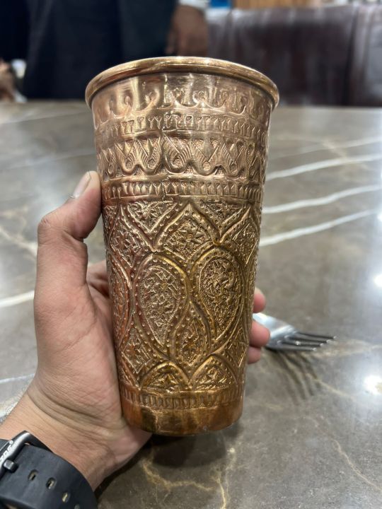 PURA COOPER GLASS 100% WITH ENGRAVIG 600ML | Daraz.pk