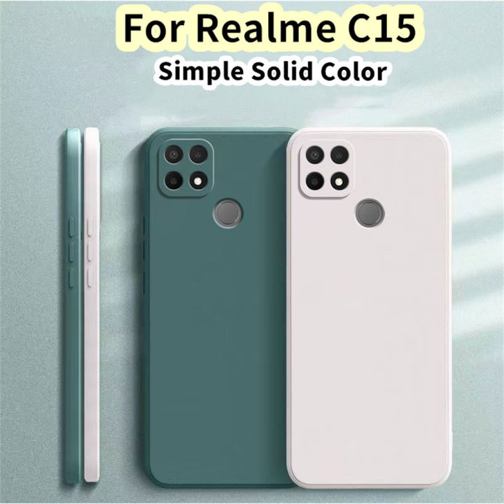 Original For Realme C15 Silicone Full Cover Case Antifouling Phone Case ...