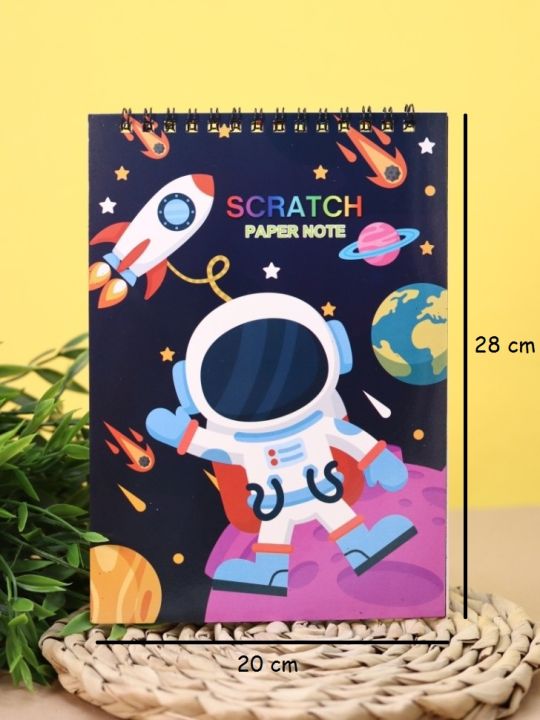 RAINBOW SCRATCH NOTEBOOK – COLOURFUL MAGIC SCRATH BOOK | Daraz.pk