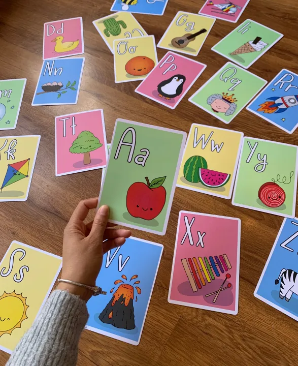 Learning and Educational Big Size Flash Cards with Tracing and for Kids ...