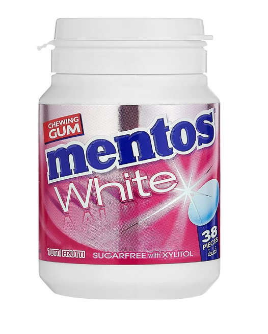 Mento White Chewing Gum Tutti Fruitti Sugar Free 38pcs (Imported ...