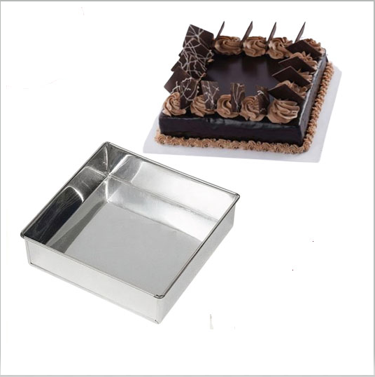 Square Cake Baking Mold Silver 7 Inch | Daraz.pk