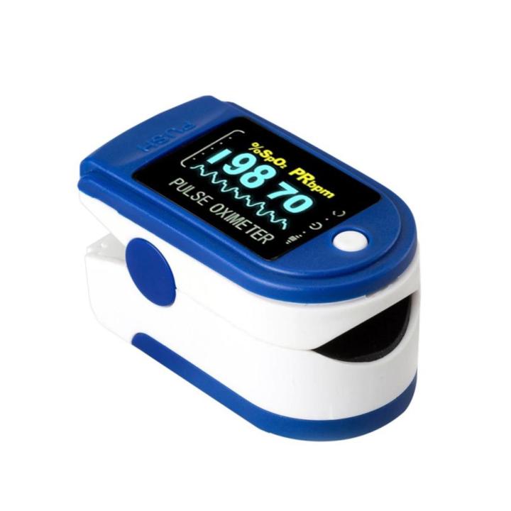 Finger Print Pulse Oximeter measures the oxygen saturation level of ...