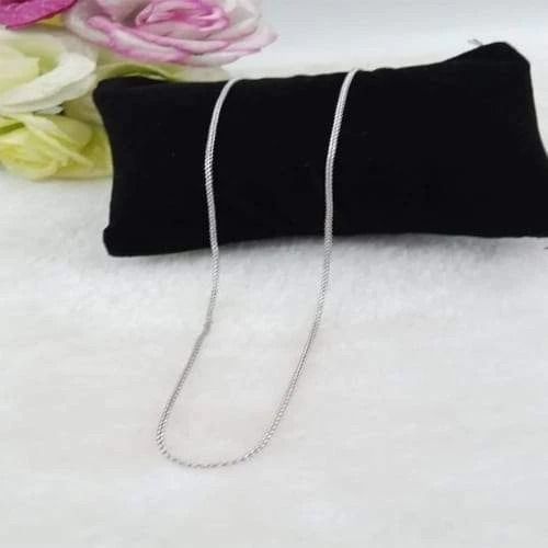 simple snake chain sliver colour | Daraz.pk