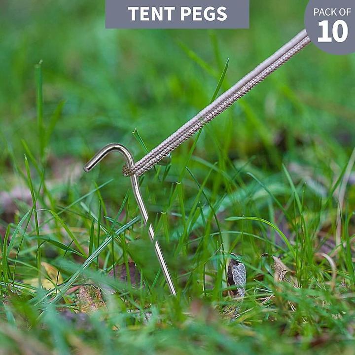Heavy-Duty 18cm Camping Pegs – Ideal for Small to Large Tents | Daraz.pk
