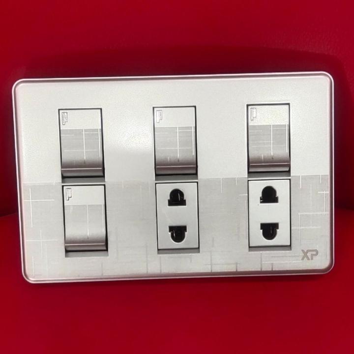 4 Switches+2 Sockets Electric China Fitting Sheet Switch And Socket ...