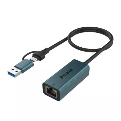 AMAZE A425 USB3.0 + TYPE C TO RJ45 ETHERNET ADAPTER | Daraz.pk