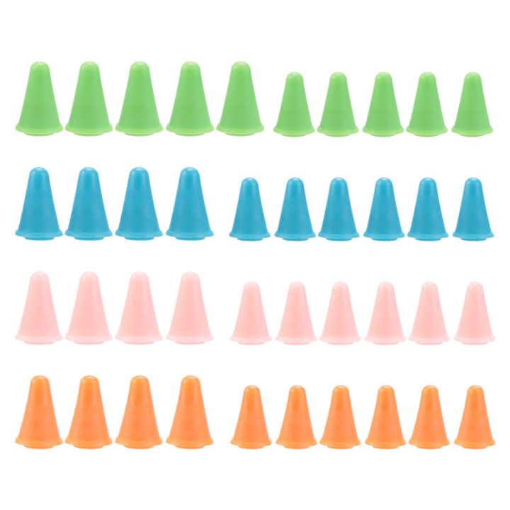 40 Pieces Multi-Colored Needle Point Stoppers Needle Point Protectors ...