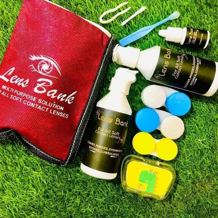 Lens Bank with Lens Starter Contact Lens Case Travel Kit - With ...