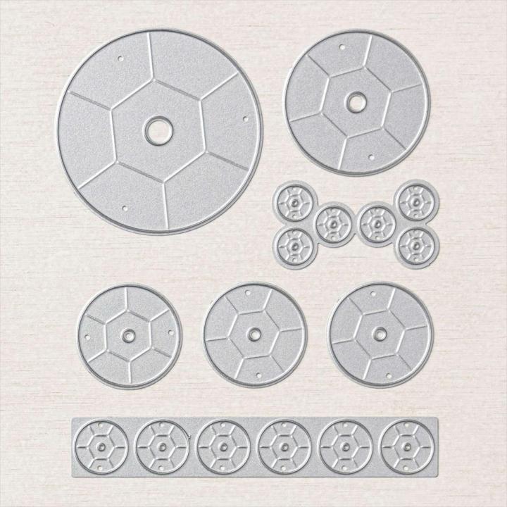 2022-2023 July to December New Round Football Embossing Metal Cutting ...