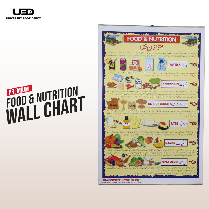 Food and Nutrition Wall Chart | Matwazan ghiza Wall Poster For clinics ...