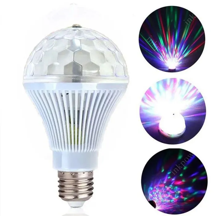 Disco Rotating Bulb RGB (Red, Green, Blue Colour)/ Party bulb ...