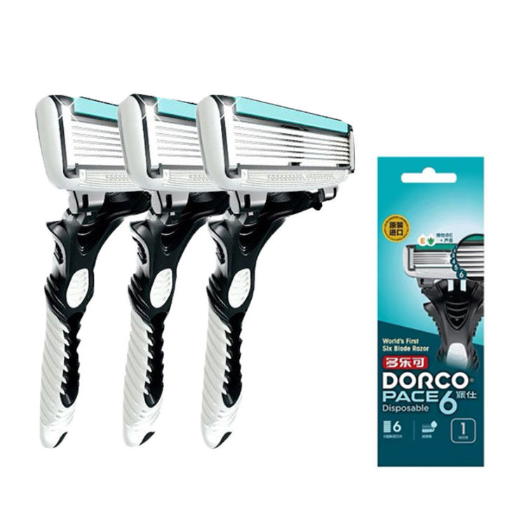 Original Dorco PACE 6 Disposable Blade Razor Shaver Shaving Machine for ...