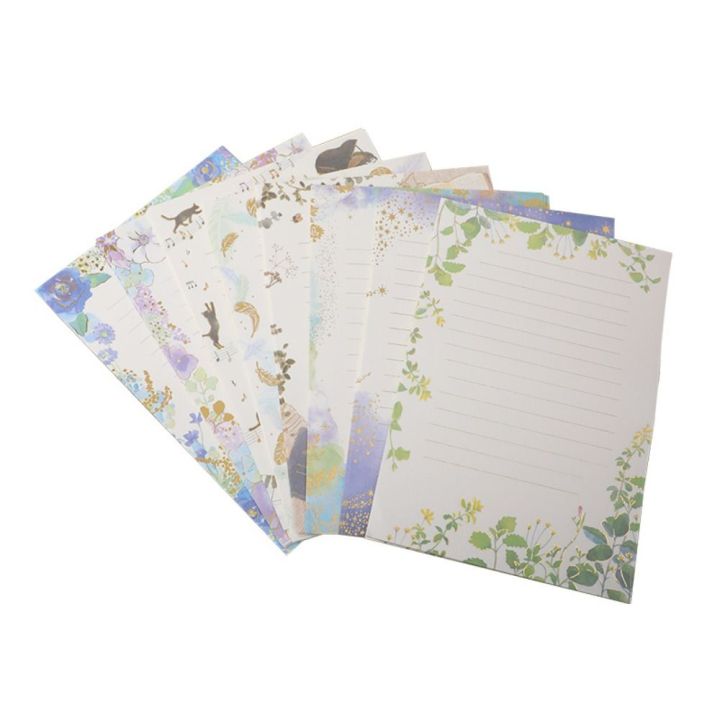 8/64 sheets for Writing Letter A5 Letter Paper Set Gold Foil Chinese ...