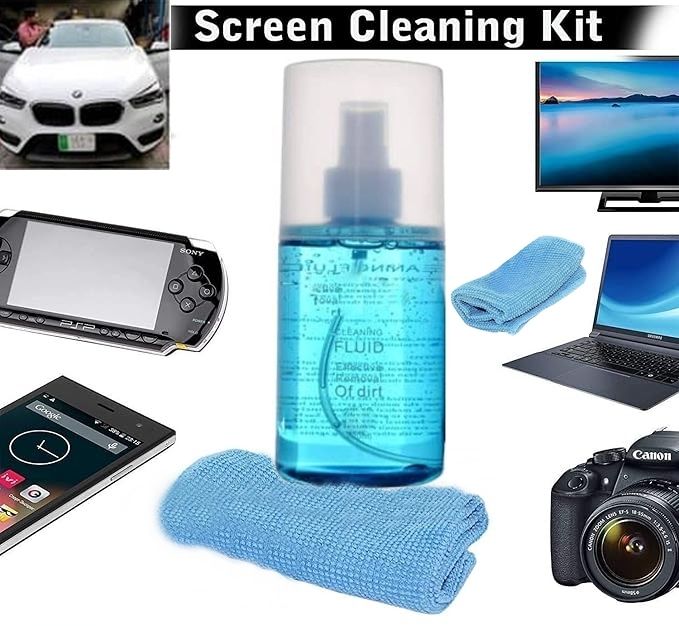 QS Screen Cleaning Kit 200ML Spray Cleaning Gel Mirrors, Keybords ...