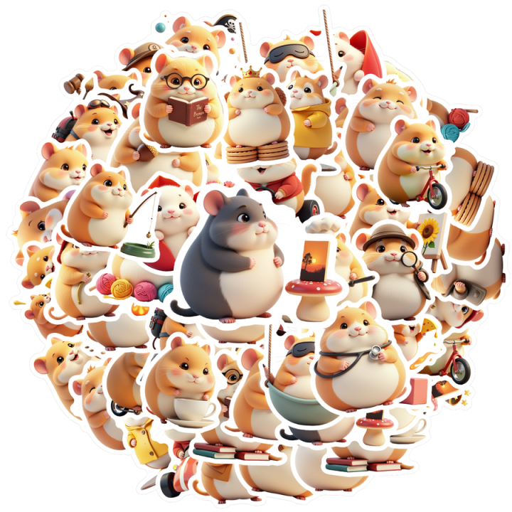 Theme Whimsical Stickers Cartoon Style Cartoon Stickers Waterproof ...