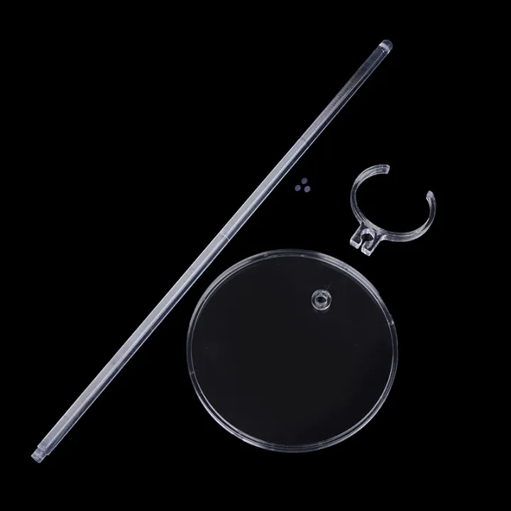 Doll transparent fixed foot plastic standing display stand card waist ...