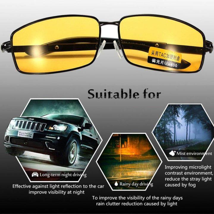 Panda Online Polarized UV Sunglasses Night Vision Driving Eyewear Shade ...