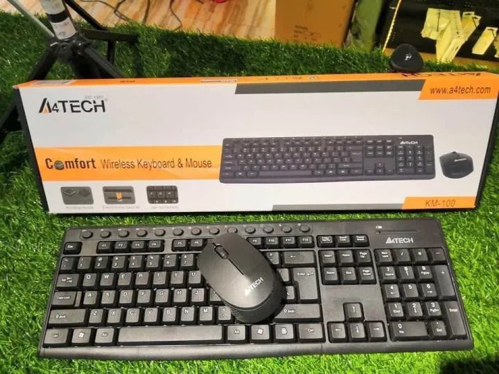 A4tech KM-100 Wireless keyboard & Mouse | Daraz.pk