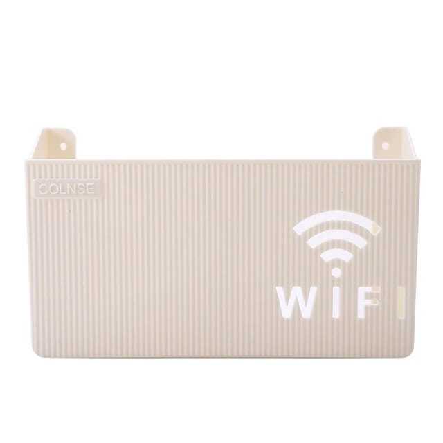(off-White) Wall-mounted router box Office Media Decor Console Wifi ...
