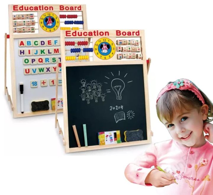 Magnetic Wooden Board for Kids - Education Board for Kids, Slate Board ...