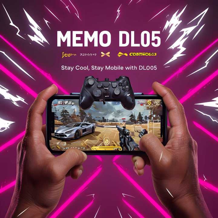 DL05 mobile cooling fan, phone cooler, gaming phone fan, smartphone ...