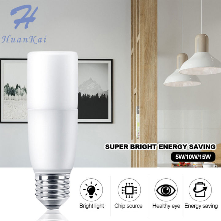 Huankai E27 Energy Saving LED Bulb Home 5W/10W/15W/20W Bulb No Flicker Bulb 6500K 2700K LED ...