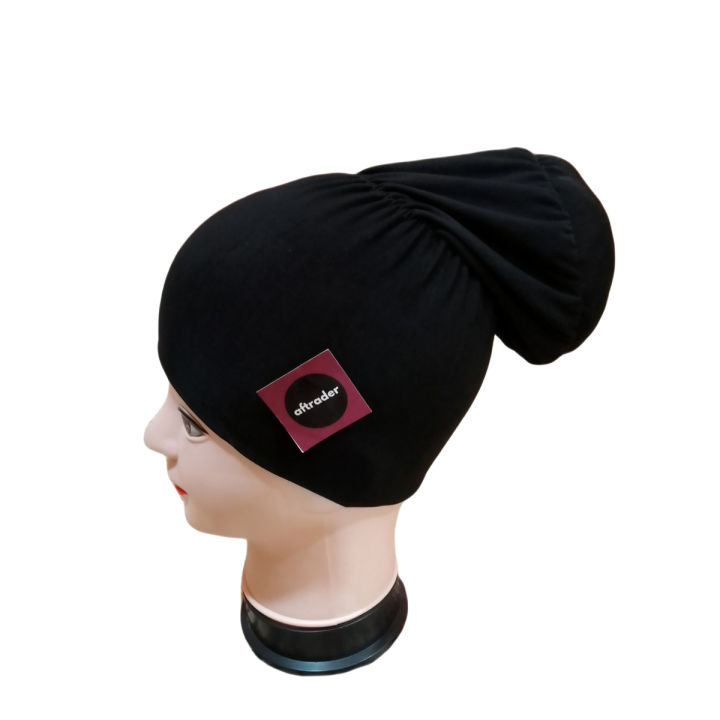 Pack of 1 black colour head cap topi for burqa hijab inner caps for ...