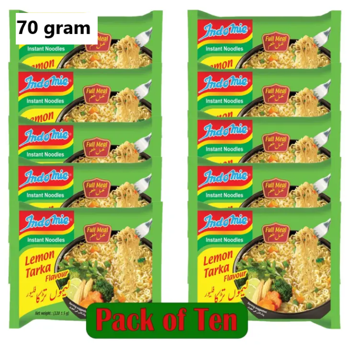 Indomie instant noodles pack of 10 lemon tarka flavour 70g | Daraz.pk
