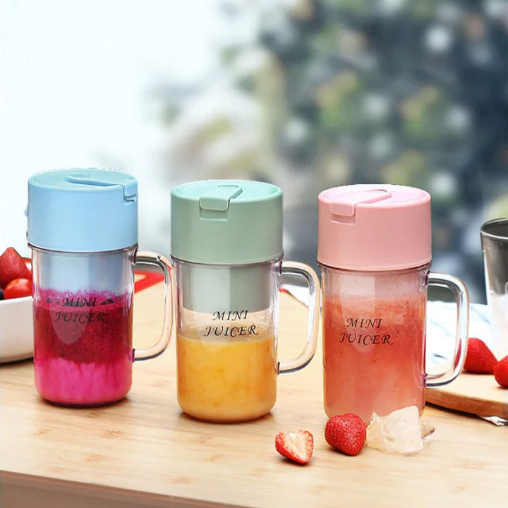 New Electric Portable USB Blender Rechargeable Mini Fruit Juicer Cup ...