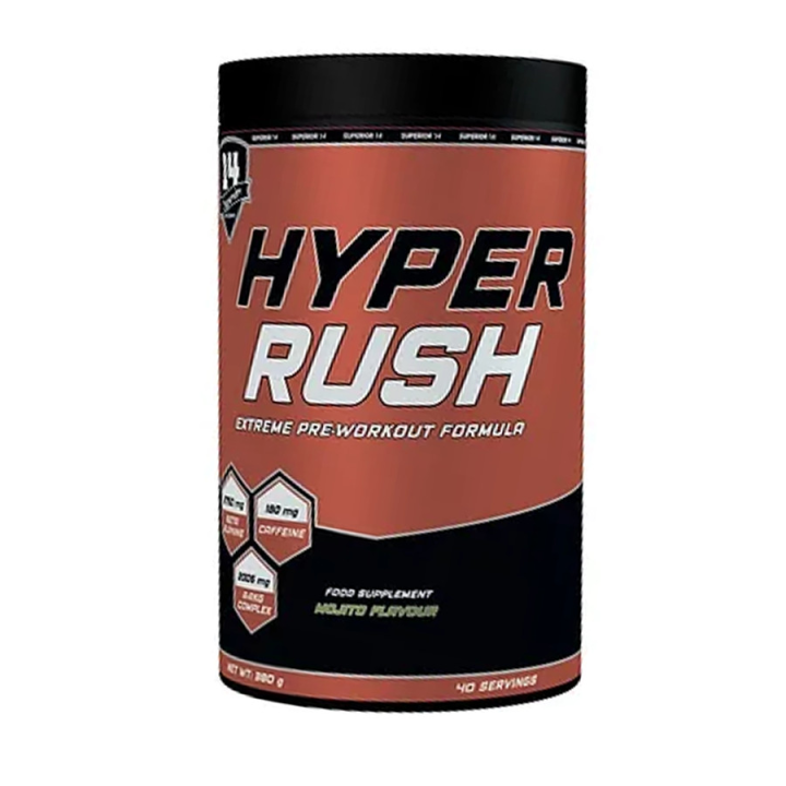 Hyper Rush Pre-Workout By Superior 14 - 40 Servings | Daraz.pk