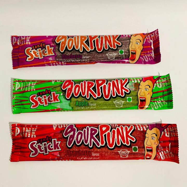 Sour Punk Strawberry Blueberry Cola Candy (40 Gm X 3) | Daraz.pk