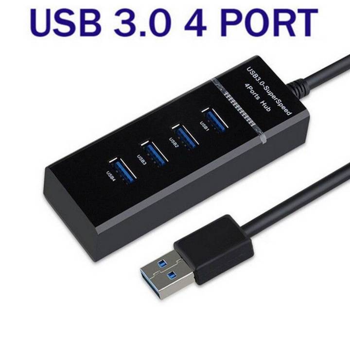 USB HUB 3.0 USB 3.0 High Speed HUB Splitter 4 Port Multiple Expansion USB Port Adapter Extension ...