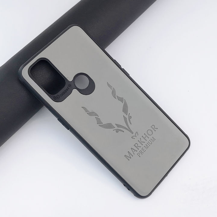 OnePlus Nord N10 5G Cover leather Premium Markhor logo Case | Daraz.pk