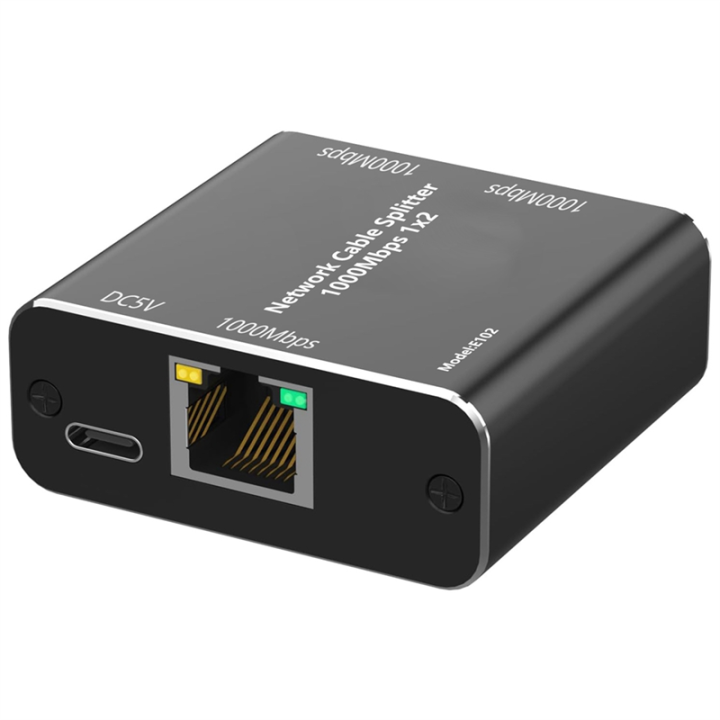 RJ45 Splitter Connector Adapter Gigabit Network Splitter 1 to 2 ...