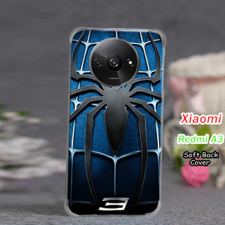 Xiaomi Redmi A3 Pouch Cover - Spider Man Soft Back Cover Case For ...