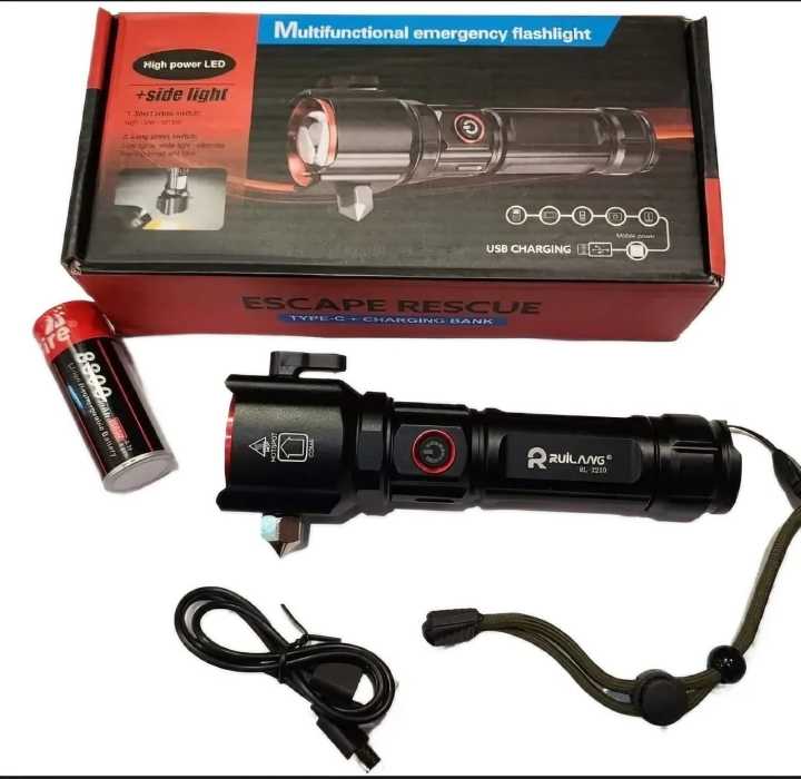 Flash light 2210 model with 1 km range l premium quality flashlight l ...