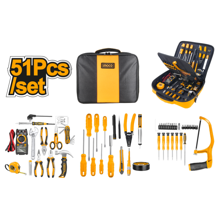 INGCO 51pcs Telecom Tools Set HKTTS0511 | Daraz.pk