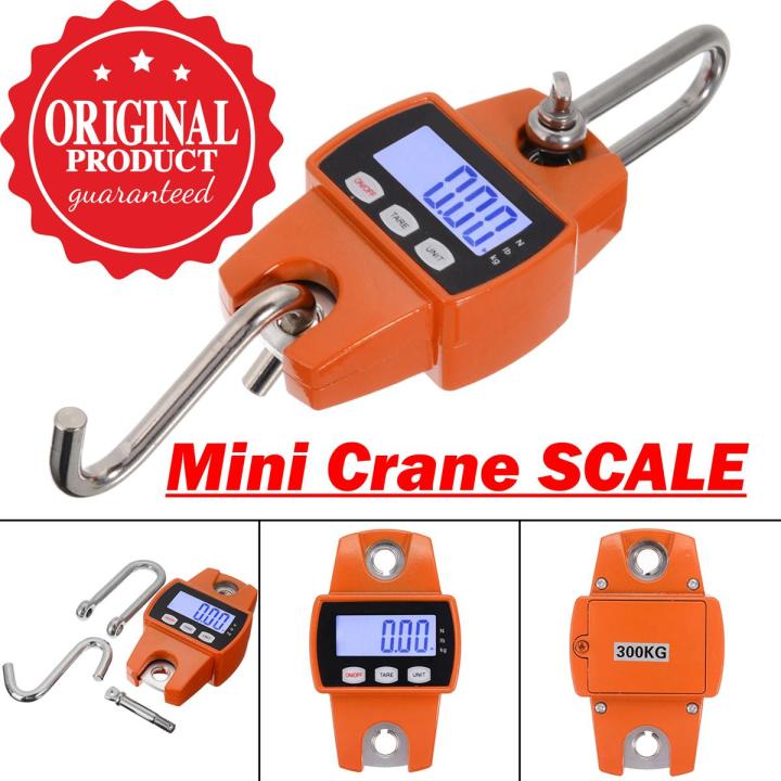Heavy Duty Digital Hanging Hook Scales – Mini Crane Scale - Stainless ...