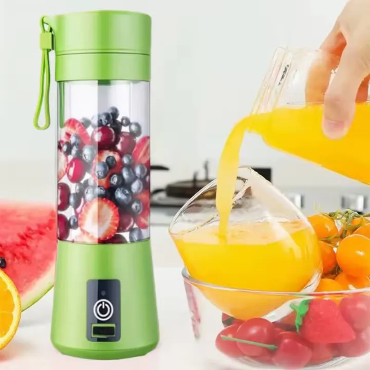 Portable Juicer Blender USB Electric Mini Fresh Juicer Water Bottle 6 ...