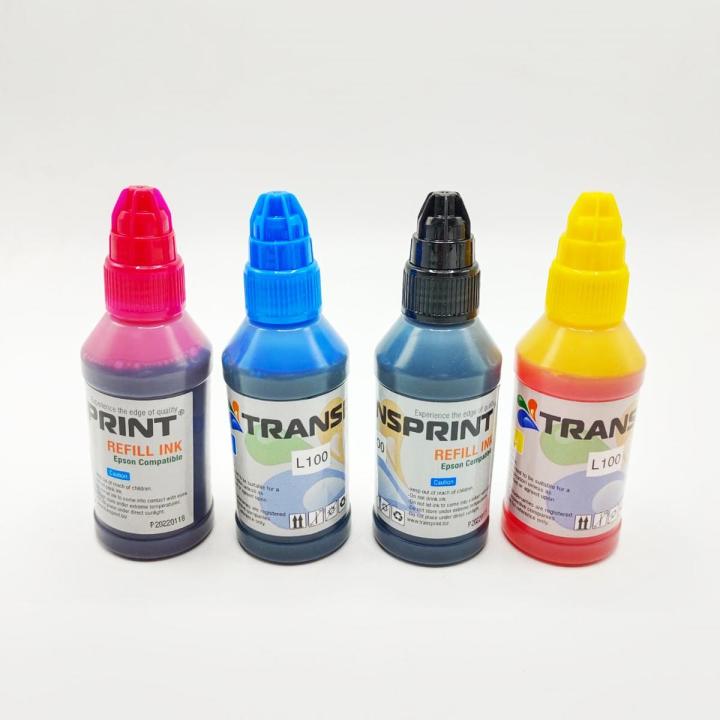 Inkjet ink Transprint Color Ink Bottles for Epson HP Brothers - 100ml ...