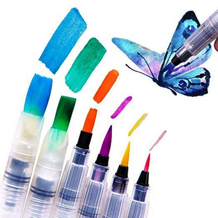 Water Coloring Brush Pens Watercolor Brushes Set of 6 Brushes | Daraz.pk