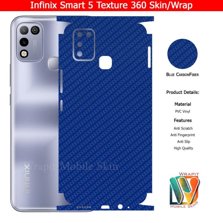 Infinix Smart 5 Skin/Wrap 360 Protection Carbon fiber/ Matte ...